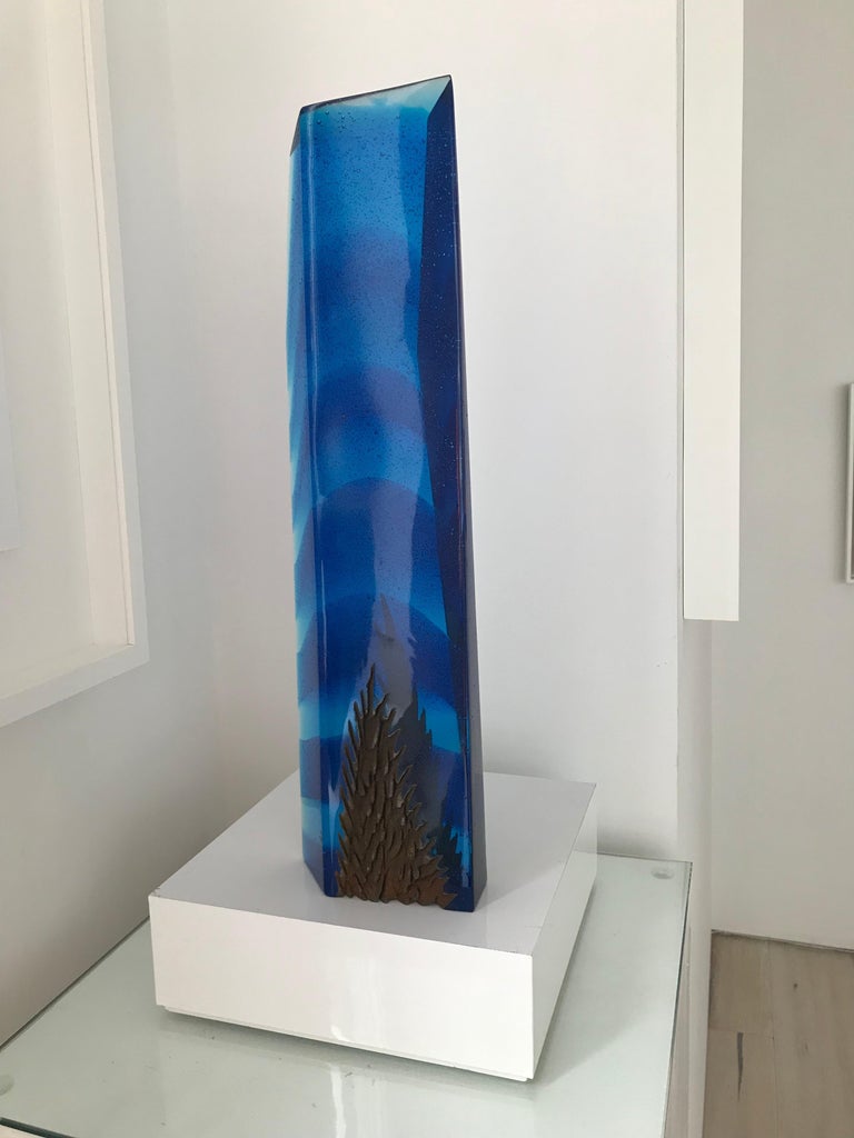 Alex Bernstein - Copper Blue Crystal at 1stDibs