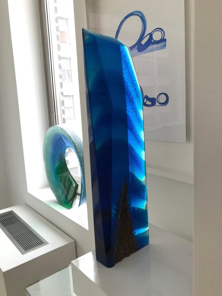 Alex Bernstein - Copper Blue Crystal at 1stDibs