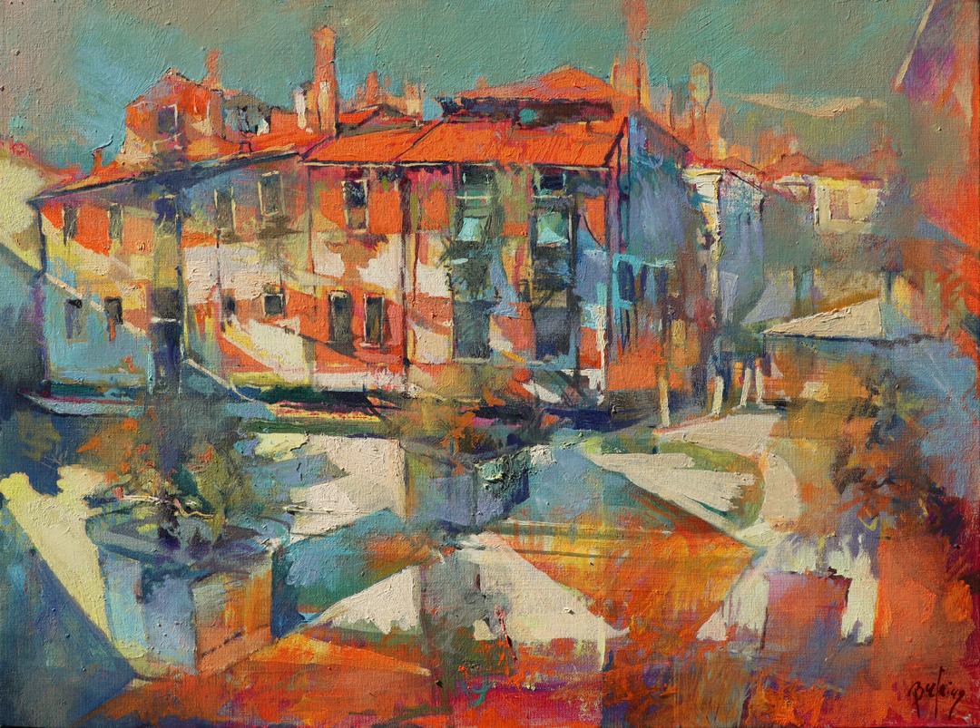 Mandy Main - Red Field XIX For Sale at 1stDibs