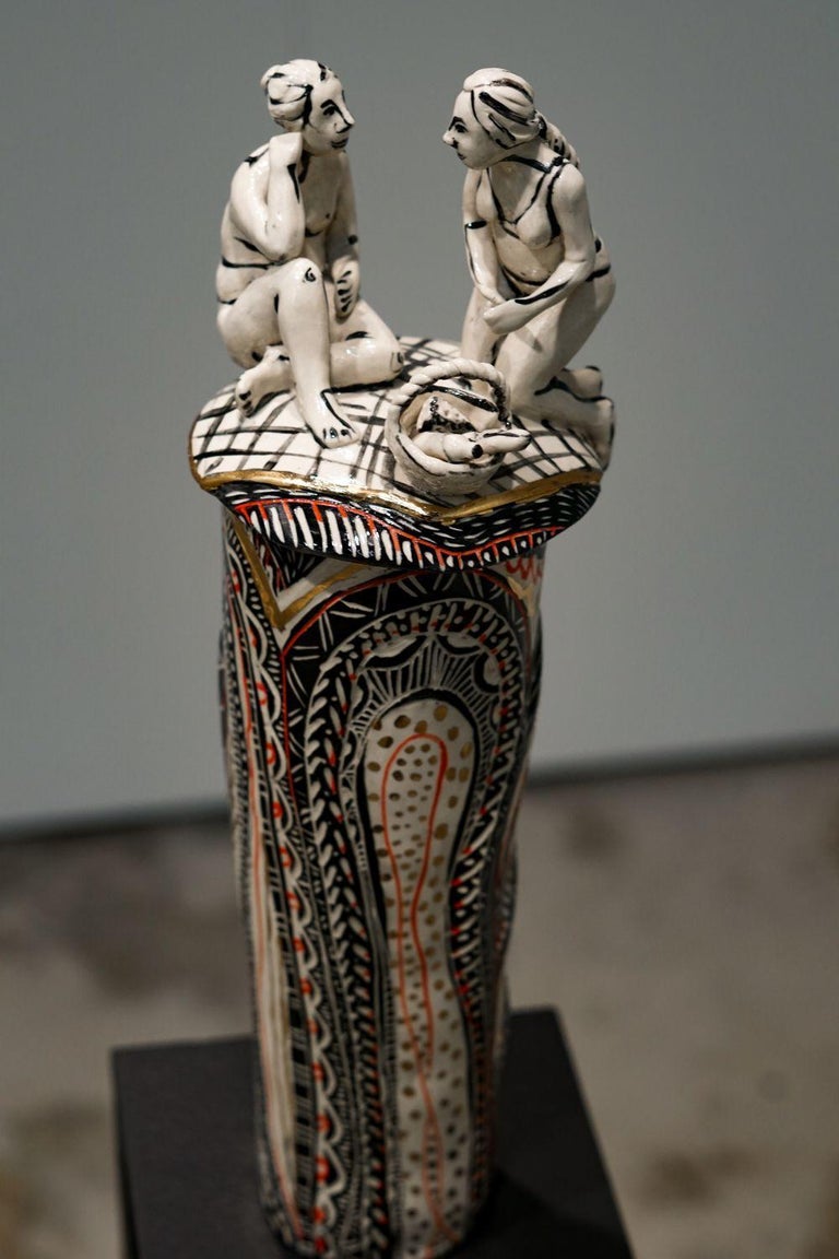 Alex Hodge - Luncheon on the Grass, Porcelain and Gold For Sale at 1stDibs