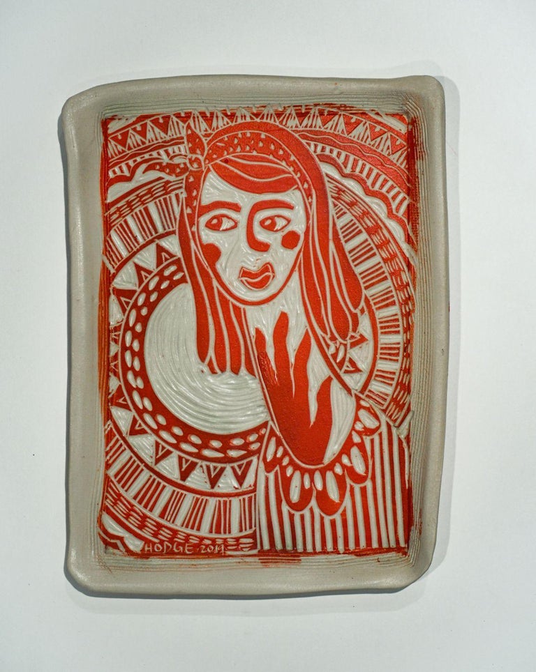 Radial Glow, Carved porcelain For Sale at 1stDibs