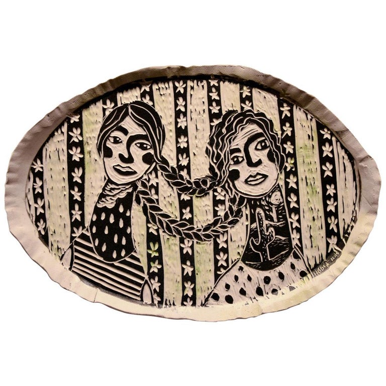 Alex Hodge - Rain or Shine, Portrait, Carved Porcelain Wall Sculpture ...