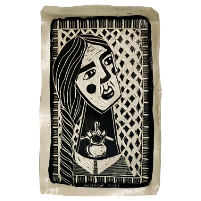 Alex Hodge - Supporting Perspective Portrait. Carved Porcelain Wall ...