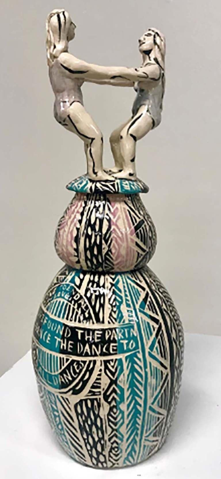 Alex Hodge - The Dance, Carved Porcelain Sculpture For Sale at 1stDibs