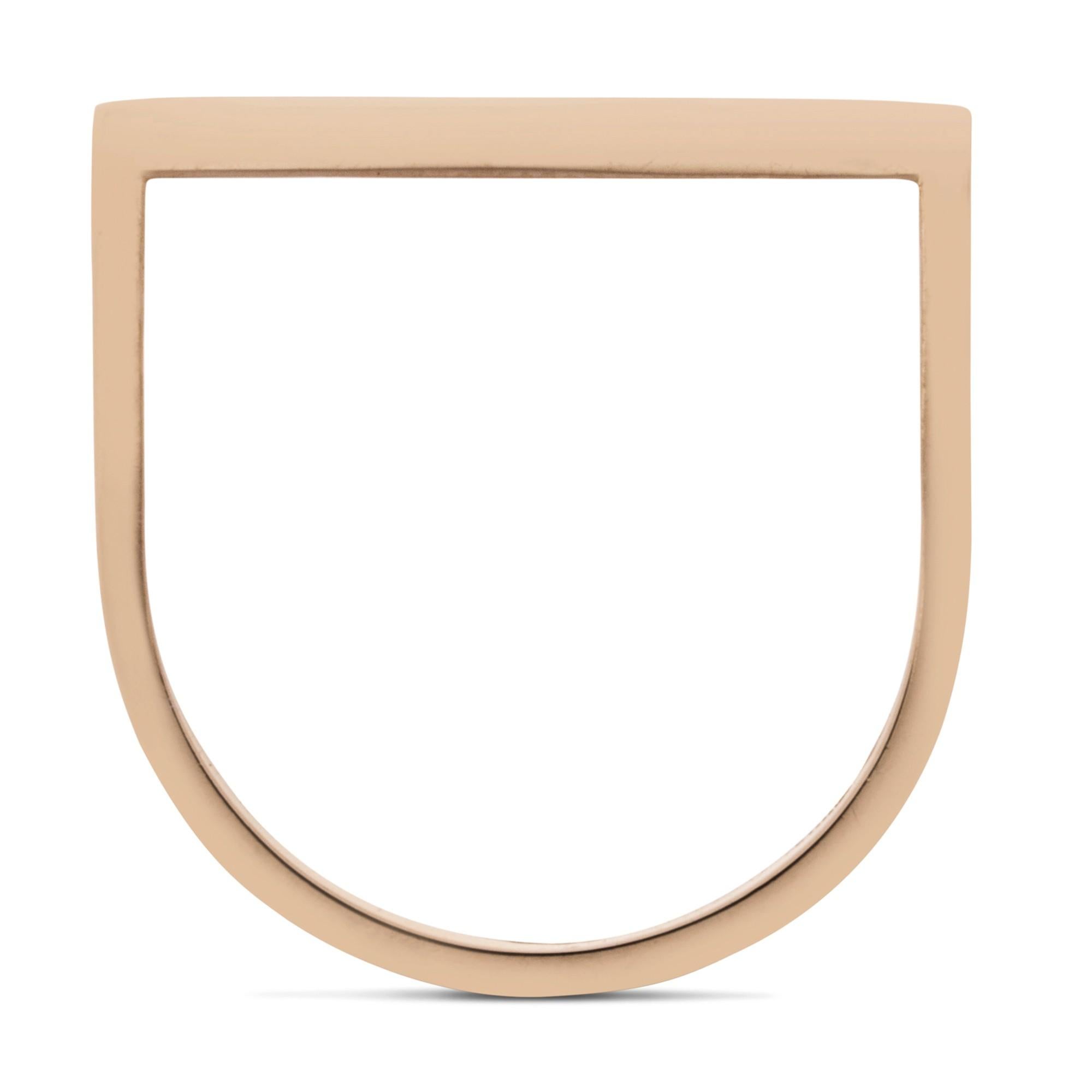 Alex Jona 18 Karat Yellow Gold Geometric Essential Ring For Sale at 1stDibs