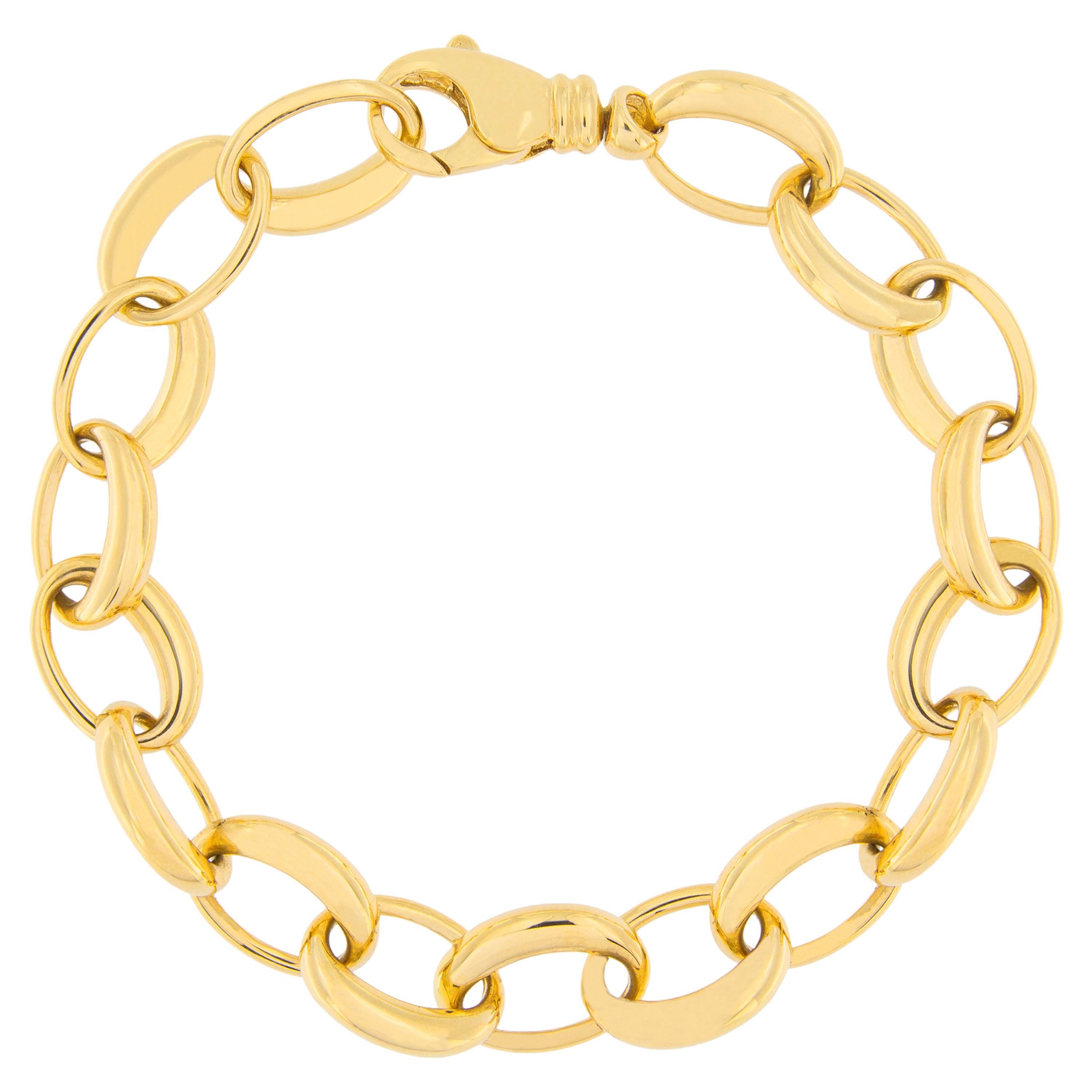 David Yurman 18 Karat Yellow Gold Wheat Chain Bracelet at 1stDibs