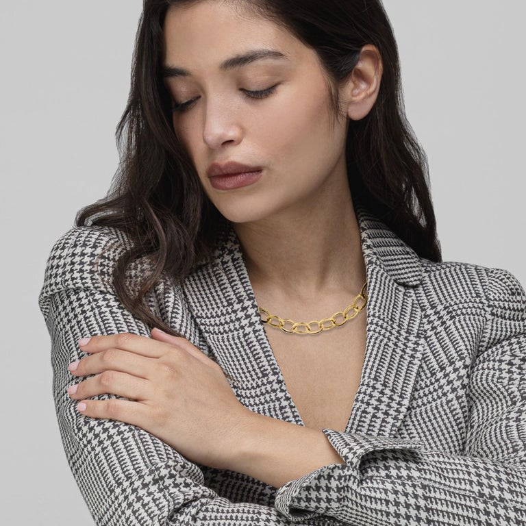 Alex Jona 18 Karat Yellow Gold Link Chain Necklace For Sale at 1stDibs