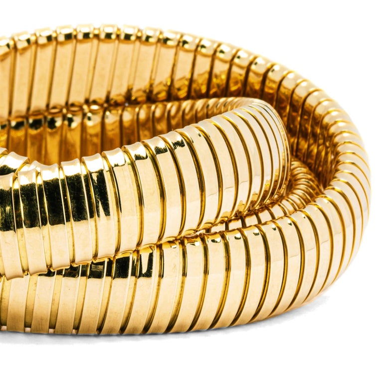 Alex Jona Tubogas Three-Strand Rolling Bangle Bracelet in 18 Karat ...