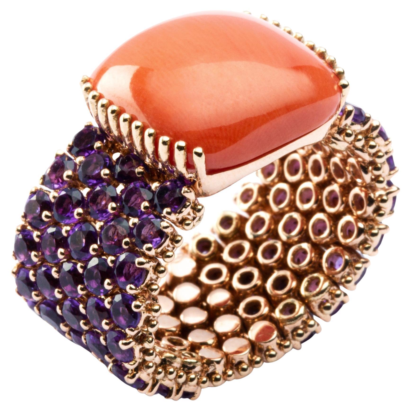 Chopard Imperiale Amethyst Rose Gold Ring at 1stDibs