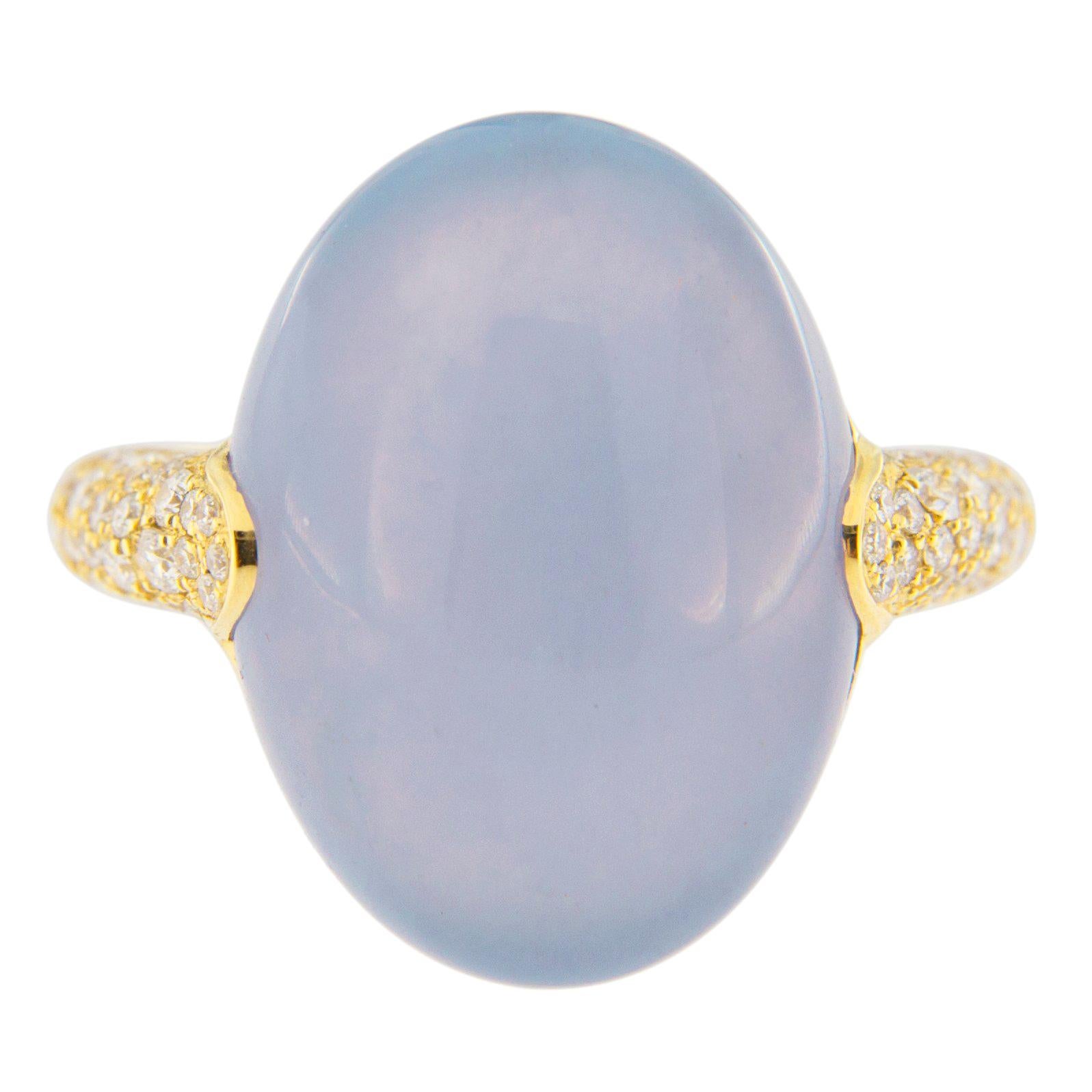 CARTIER Large Chalcedony White Gold Ring at 1stDibs | white gold ...