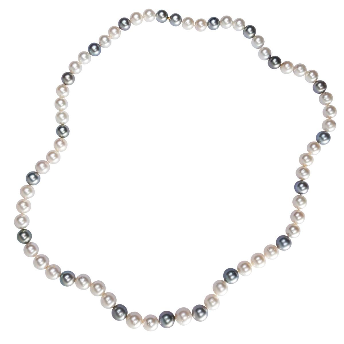 Jesse Tahiti and South Sea Pearl Necklace For Sale at 1stDibs