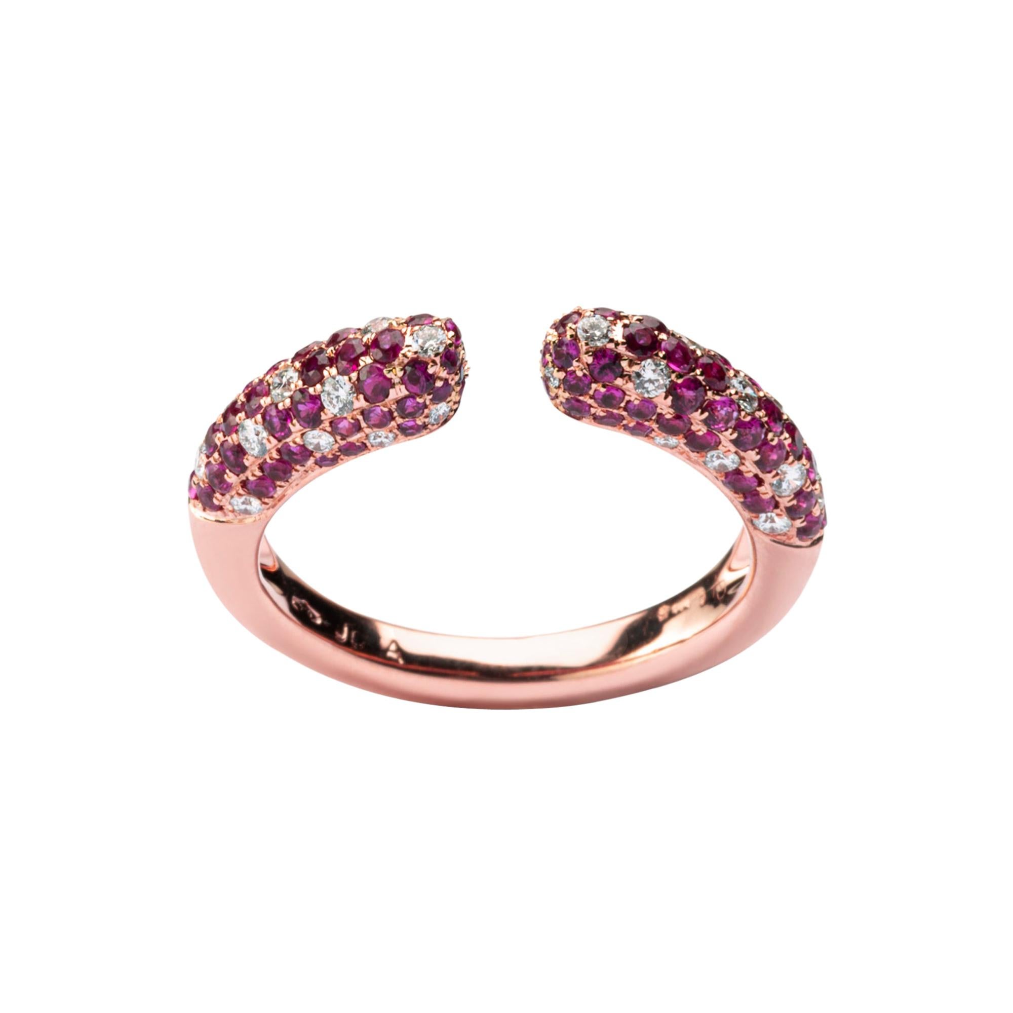 Loree Rodkin Diamond Pink Sapphire Alexandrite White Gold Ring at 1stDibs