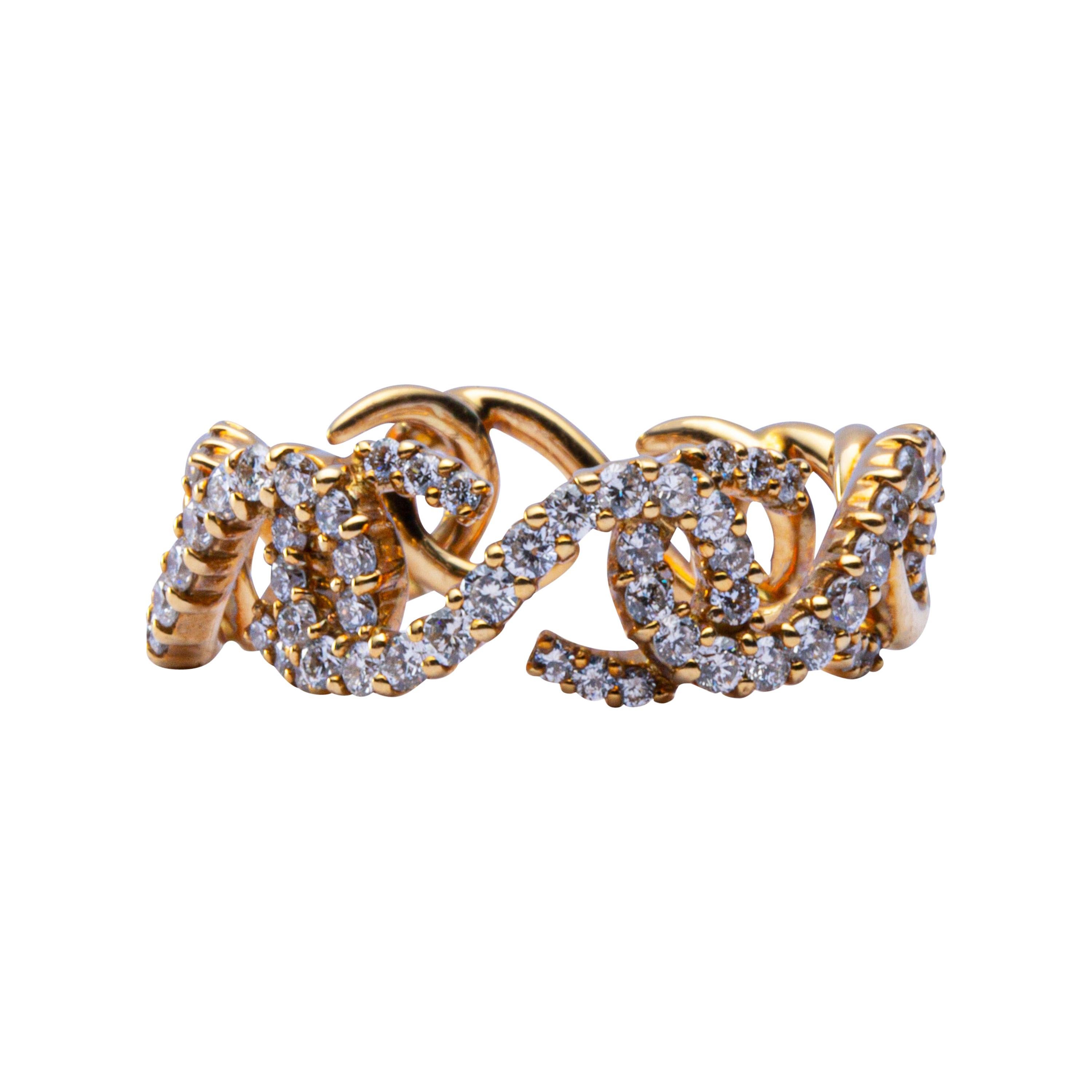 Alex Jona Riccioli 18 Karat Yellow Gold Band Ring For Sale at 1stDibs