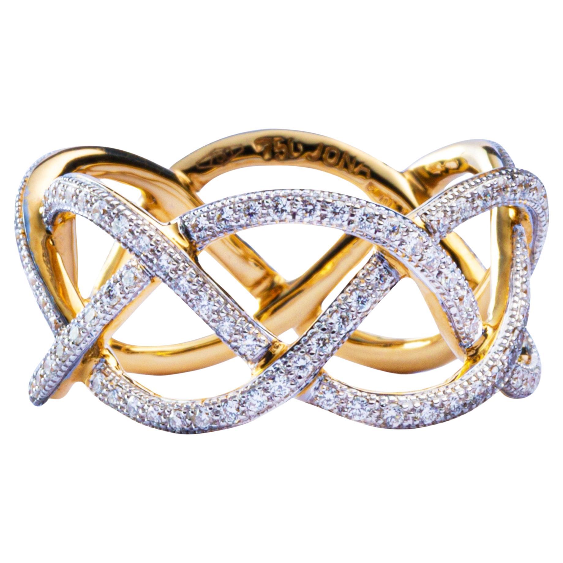 Alex Jona Ruby 18 Karat Yellow Gold Eternity Band Ring For Sale at 1stDibs