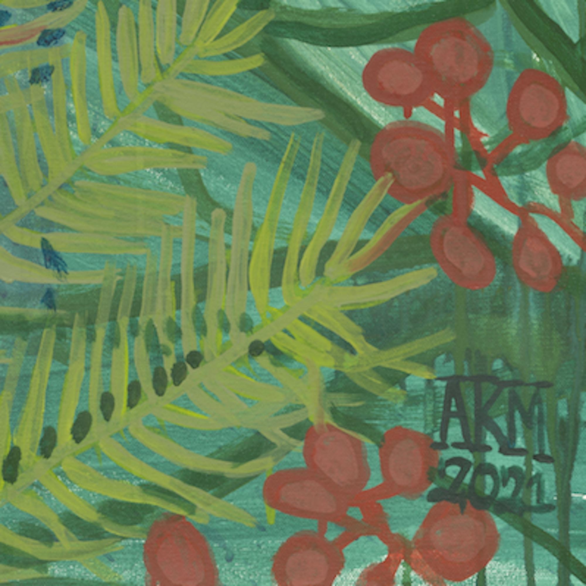 Alex K. Mason - Abstract Nature Landscape Painting Alex K. Mason Traces of Fever Acrylic Ink For ...