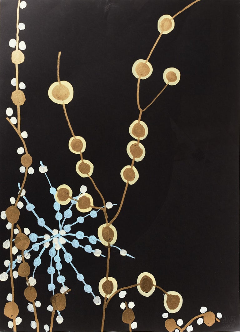 Alex K. Mason - Abstract Nature Painting on Paper Alex K. Mason Twig ...