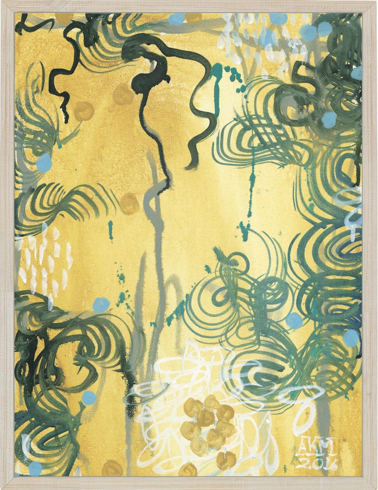 Alex K. Mason - Abstract Painting on Canvas Alex K. Mason Composing III Floating Frame For Sale ...