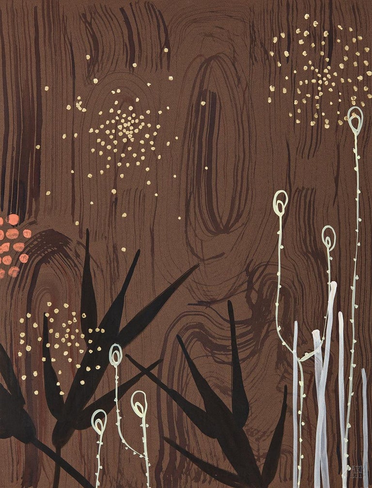 Alex K. Mason - Abstract Nature Painting on Paper, Ink, Acrylic ...