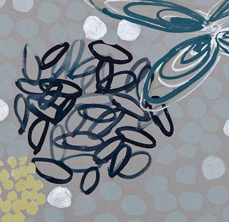 Alex K. Mason - Abstract Painting on Paper Alex K. Mason Silver ...