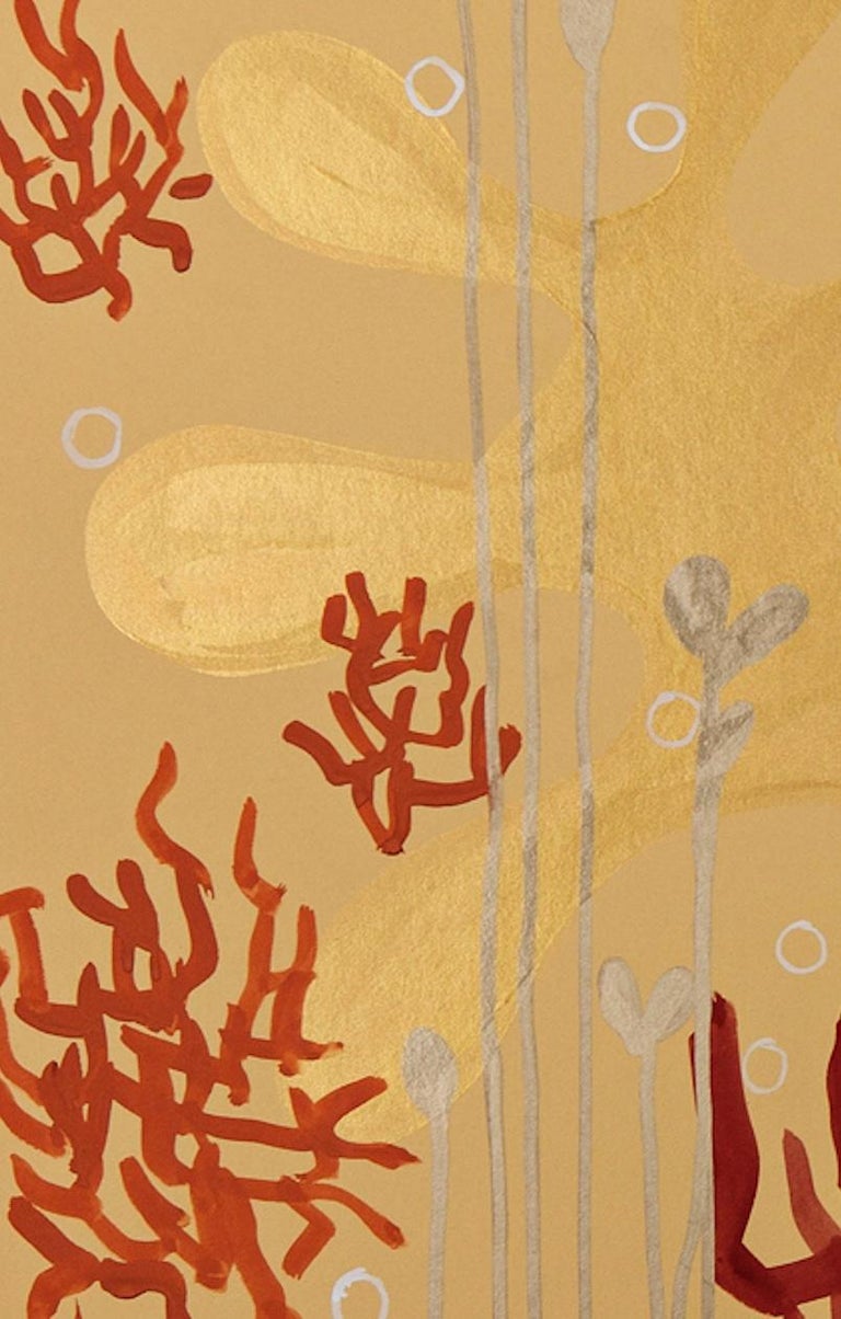 Alex K. Mason - Abstract Seascape Painting Alex k. Mason Red Coral ...