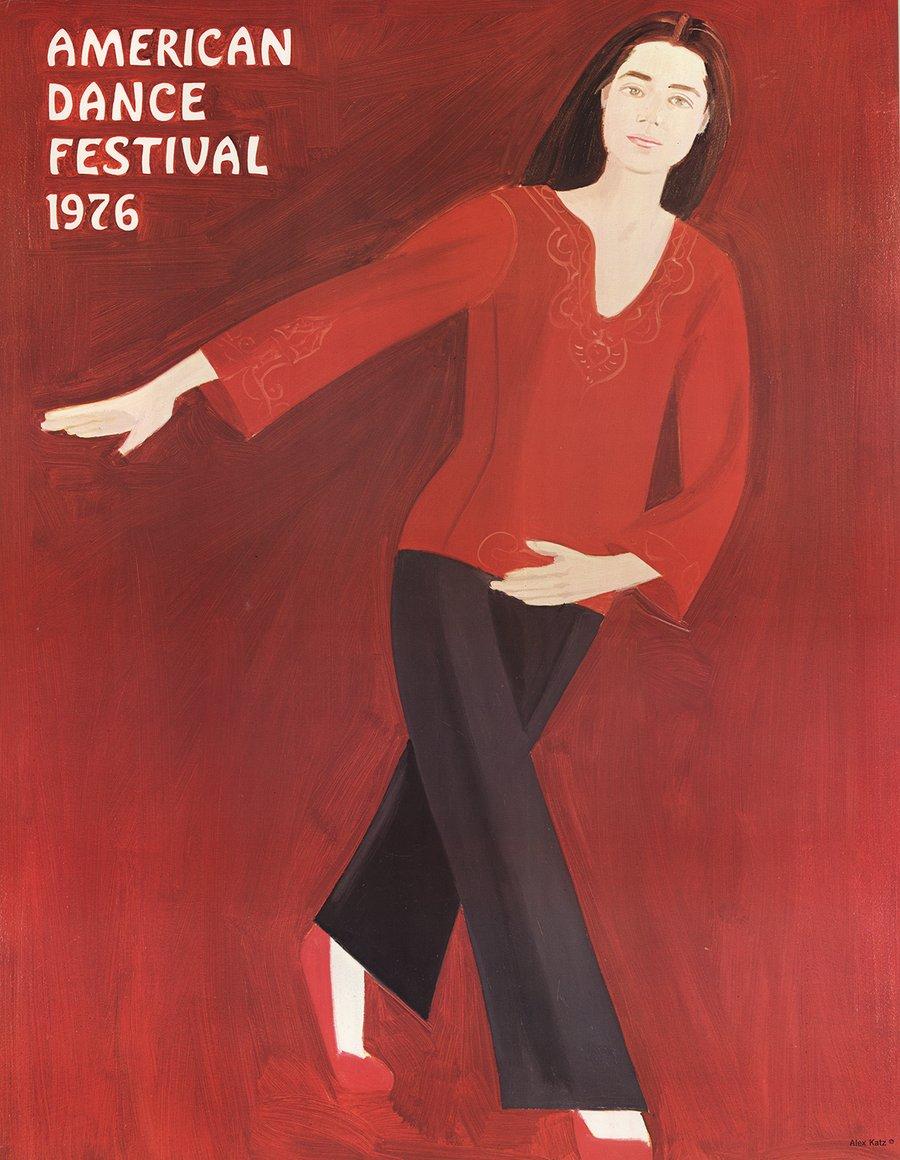 Alex Katz - American Dance Festival - 1976 Offset Lithograph 39 Alex Katz - American Dance Festival - 1976 Offset Lithograph 39