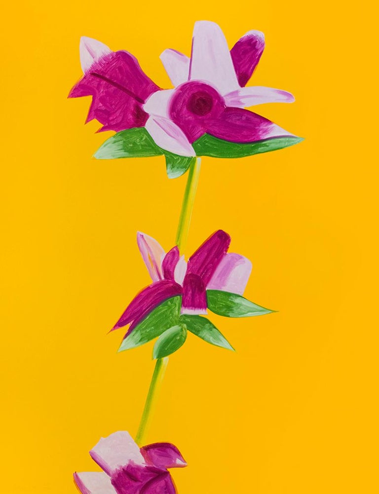Alex Katz - Azaleas on Yellow, from The Flowers Portfolio For Sale at ...