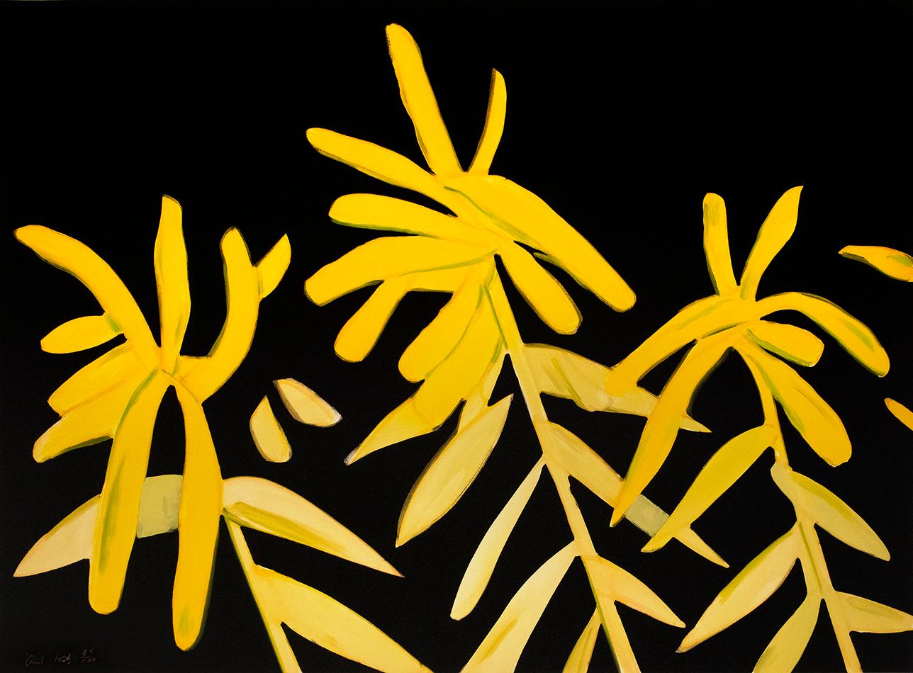 Alex Katz - Azaleas on Yellow, from The Flowers Portfolio For Sale at ...