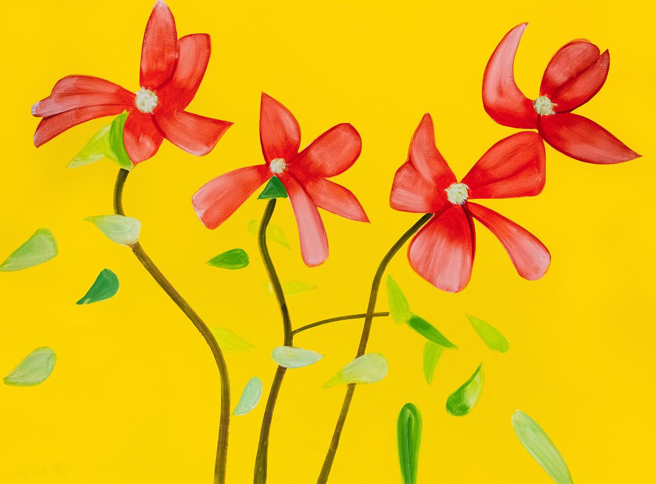 Alex Katz - Rose Bud, Archival Pigment Print, Figurative Painting, 21st ...