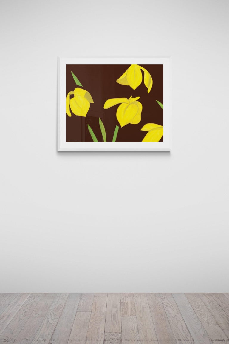 Alex Katz - Yellow Flags on Brown For Sale at 1stDibs