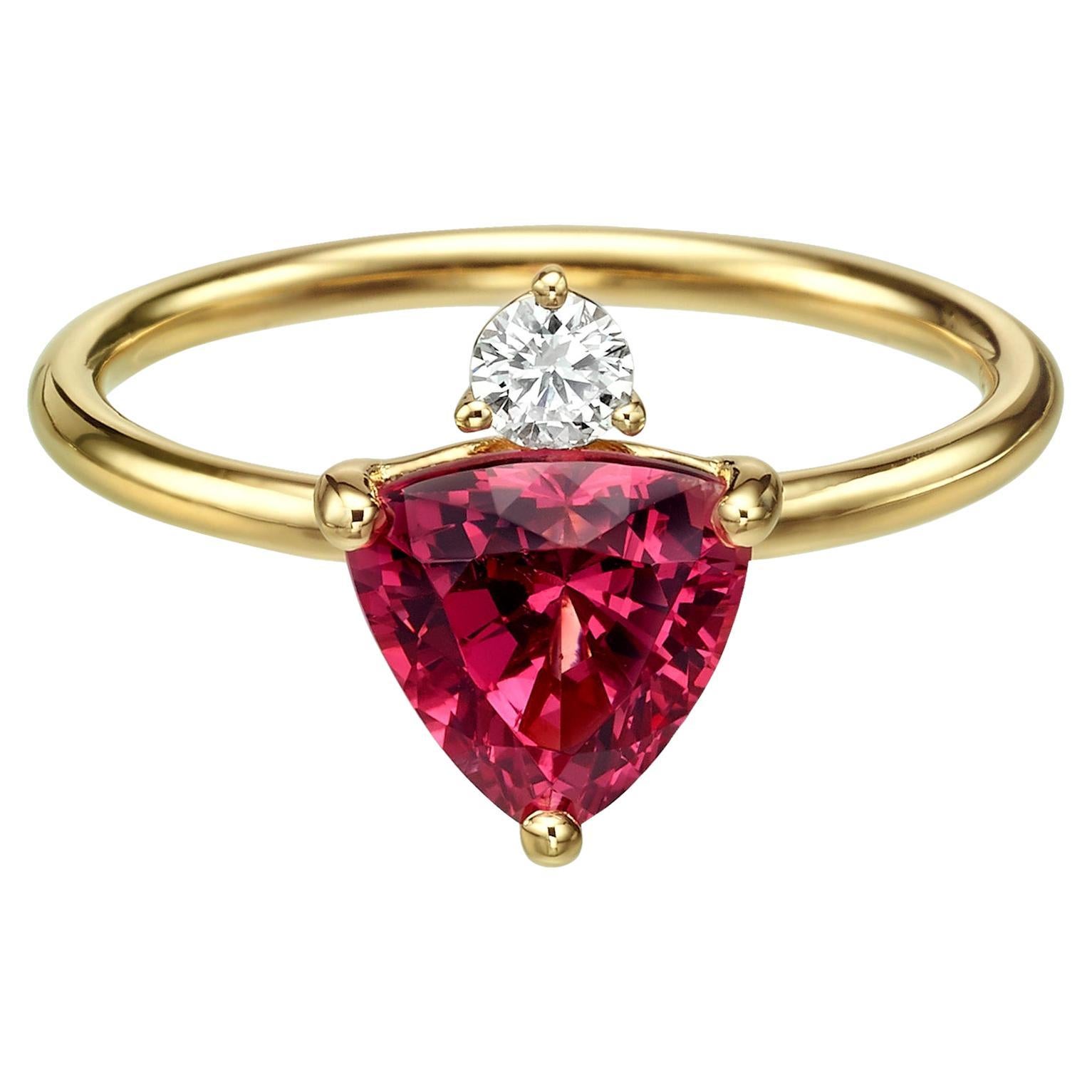 Alex Kou Engagement Ring Pink Spinel from Luc Yen 1.44 Carat For Sale ...