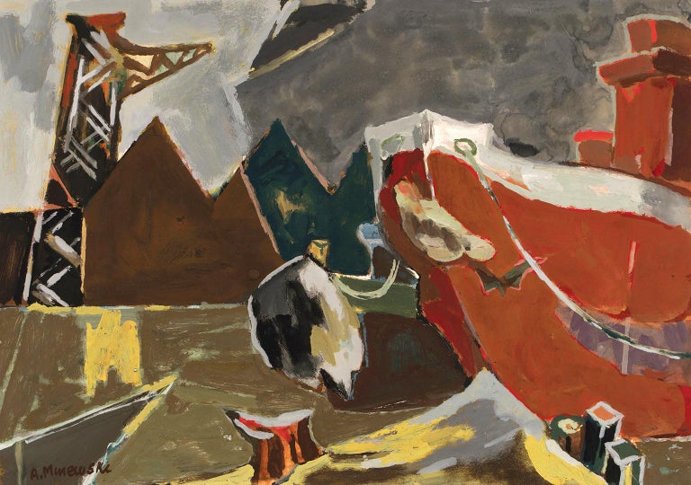 Alex Minewski - 'Dockside' — Mid-Century Modernism For Sale at 1stDibs