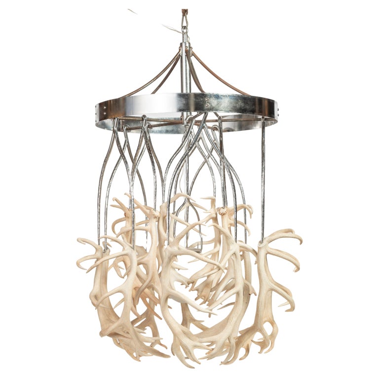 Alex Randall Antler Chandelier For Sale at 1stDibs