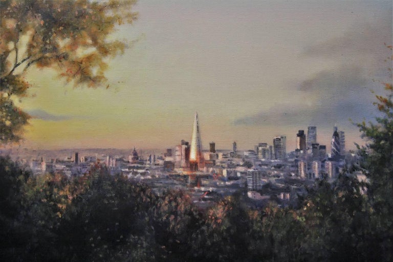 Alex Rennie - One tree Hill (Honor Oak Park), Alex Rennie, Oil on Linen ...