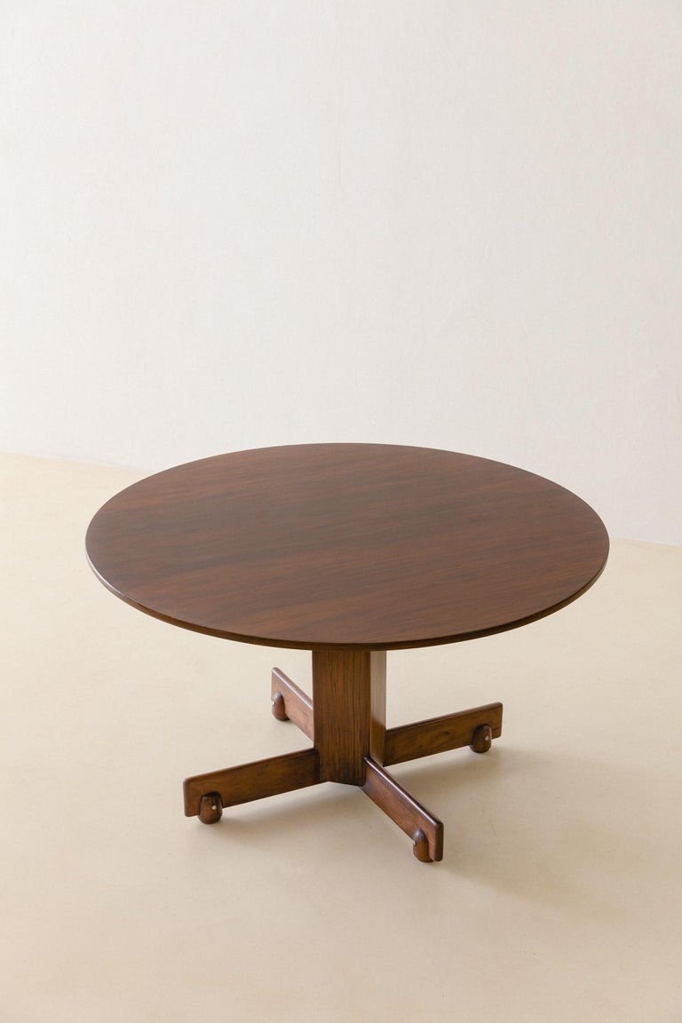 "Alex" Round Dining Table by Sergio Rodrigues, Brazilian Midcentury ...