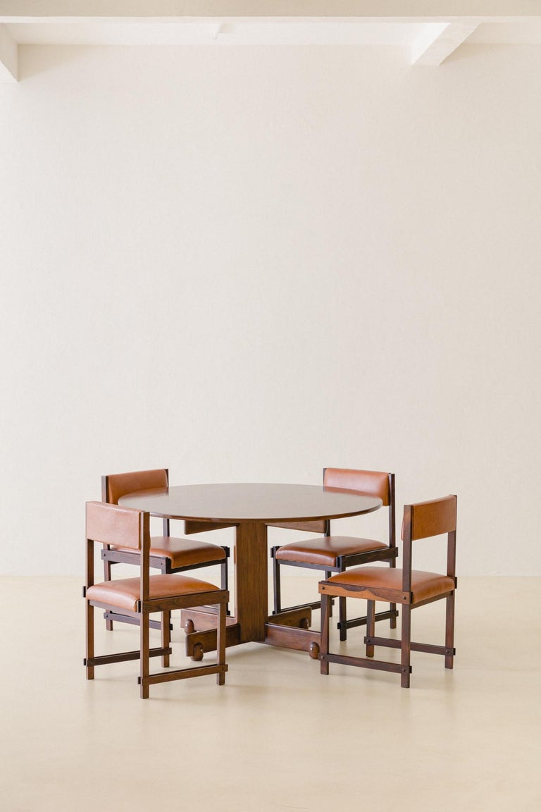"Alex" Round Dining Table by Sergio Rodrigues, Brazilian Midcentury ...