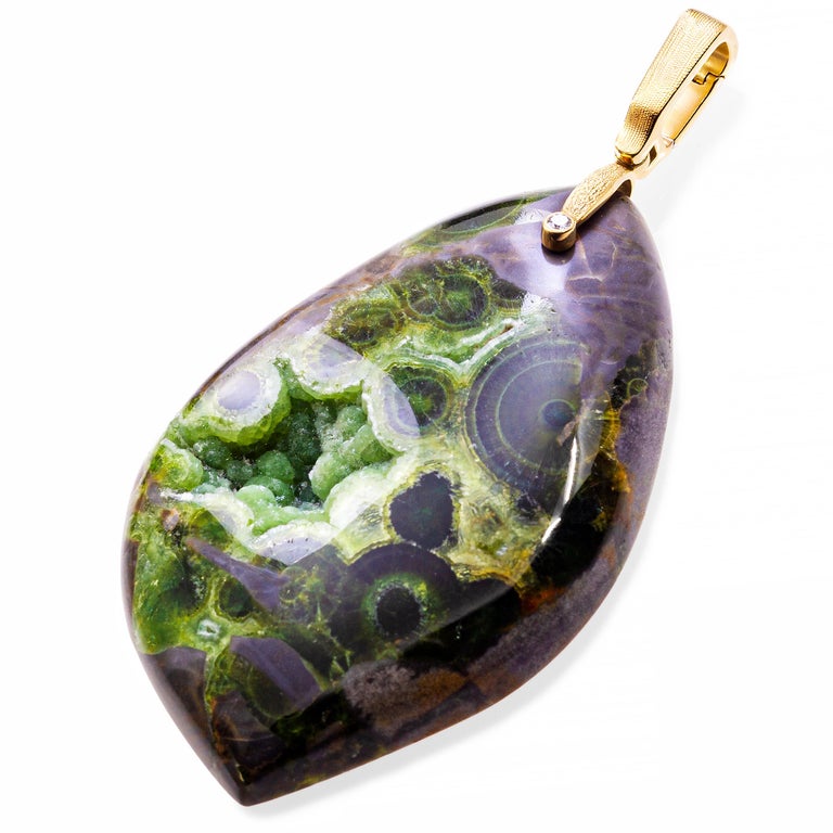 Alex Sepkus 18 Karat Yellow Gold Sticks and Stones Pendant with ...