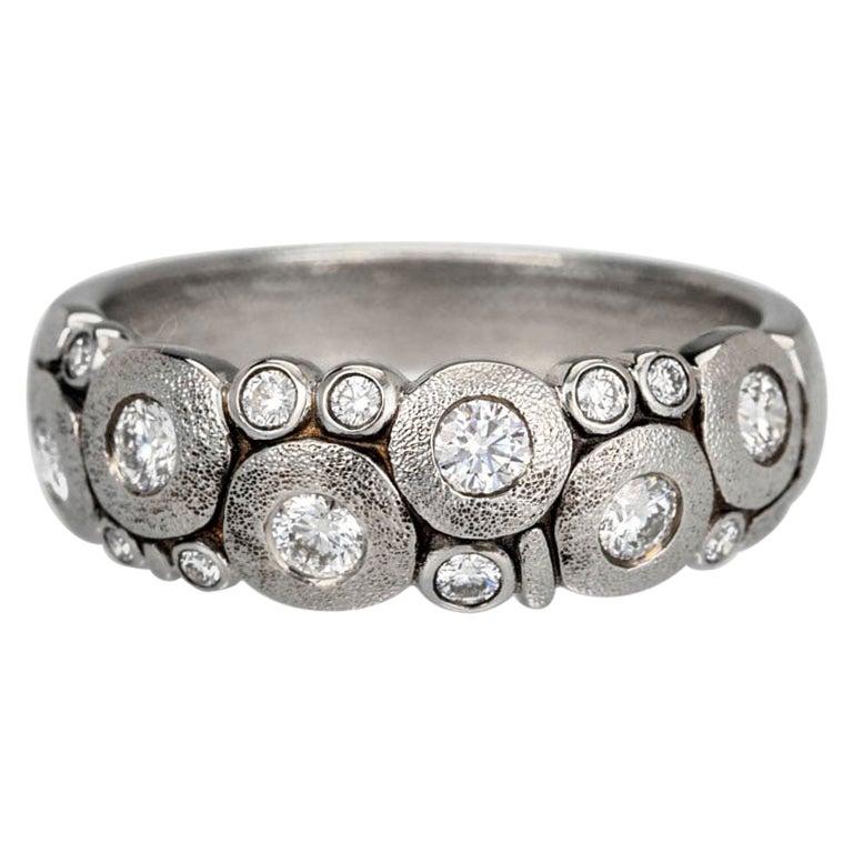Customizable Alex Sepkus "Candy" Dome Ring with Brilliant White ...