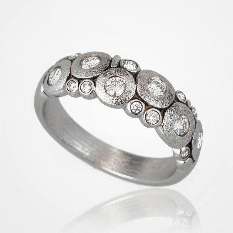 Customizable Alex Sepkus "Candy" Dome Ring with Brilliant White ...