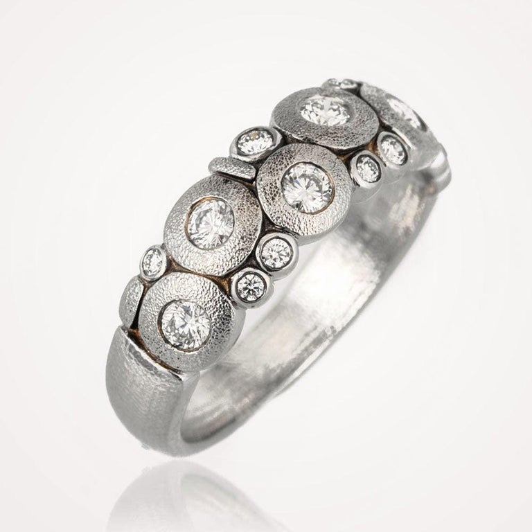 Customizable Alex Sepkus "Candy" Dome Ring with Brilliant White ...