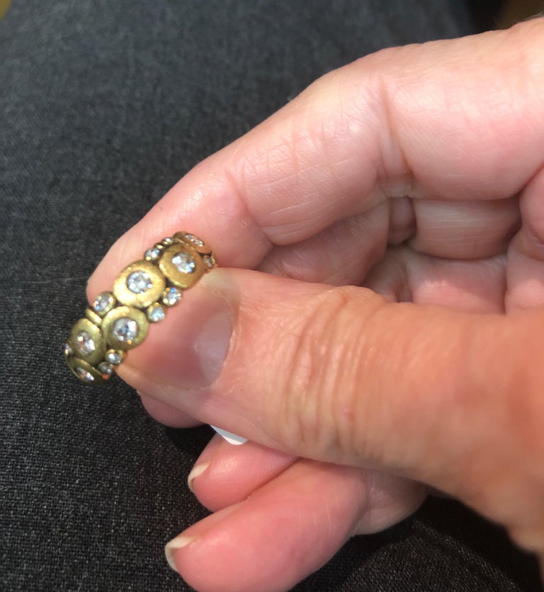 Alex Sepkus Diamond Yellow Gold Candy Ring For Sale At 1stdibs