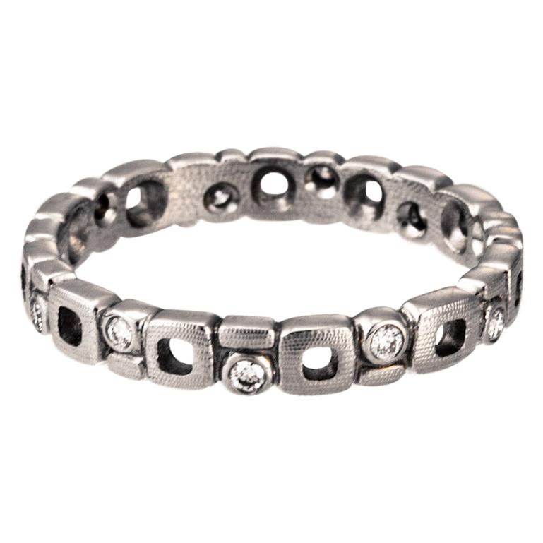 Alex Sepkus Sapphire Ruby Diamond Gold Eternity Band Ring at 1stDibs