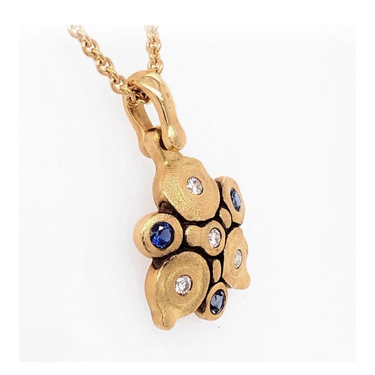 Alex Sepkus "Night Moth" Pendant Necklace with Blue Sapphires and ...