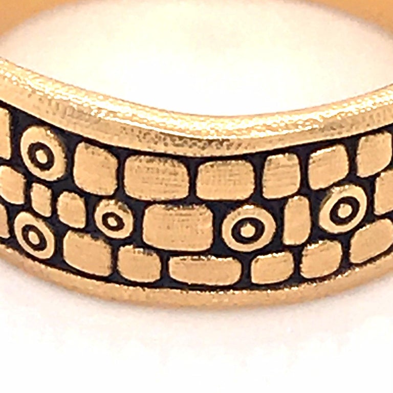 Customizable Alex Sepkus "Old Bridge" Band Ring in 18 Karat Yellow Gold ...
