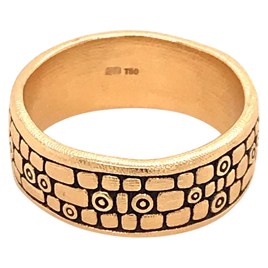 Alex Sepkus Sapphire Ruby Diamond Gold Eternity Band Ring at 1stDibs