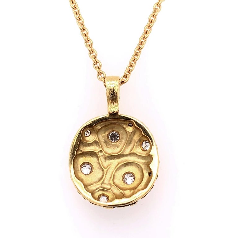 Alex Sepkus "Summer Flowers" Pendant Necklace with White Diamonds in ...