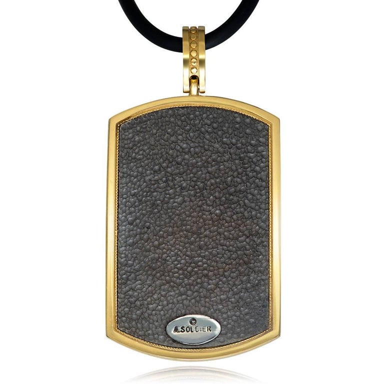 Alex Soldier Silver Gold Platinum Tag as Seen on "Blacklist" Star Amir ...