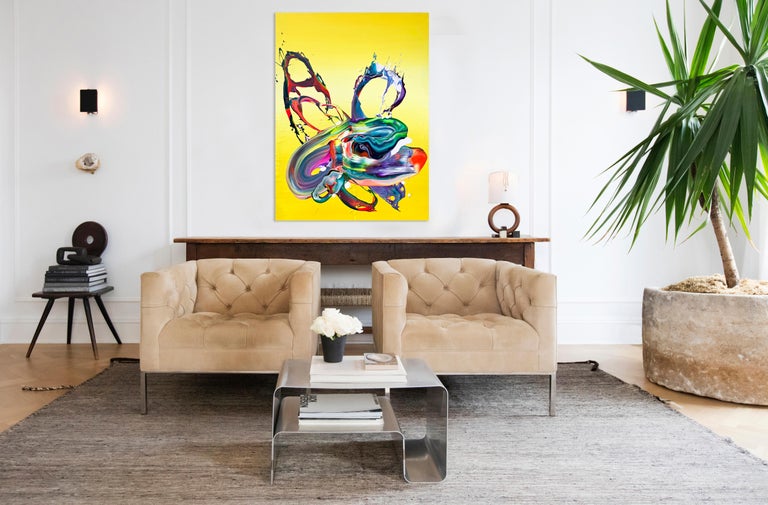 Alex Voinea - Yellow Flow by Alex Voinea- Contemporary Abstract ...