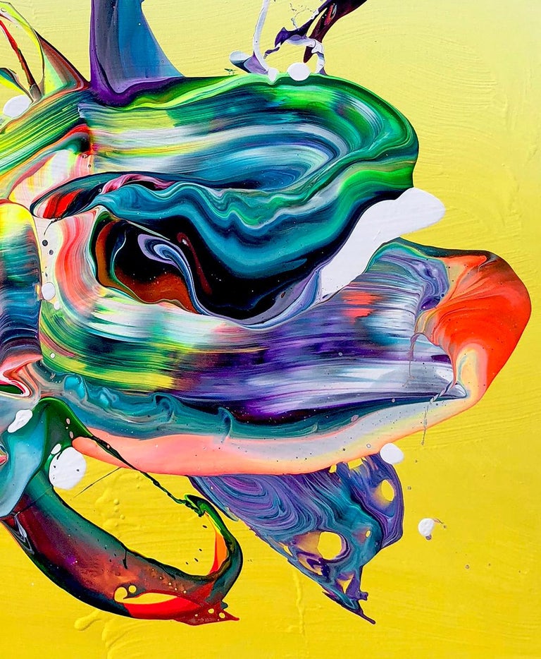 Alex Voinea - Yellow Flow by Alex Voinea- Contemporary Abstract ...