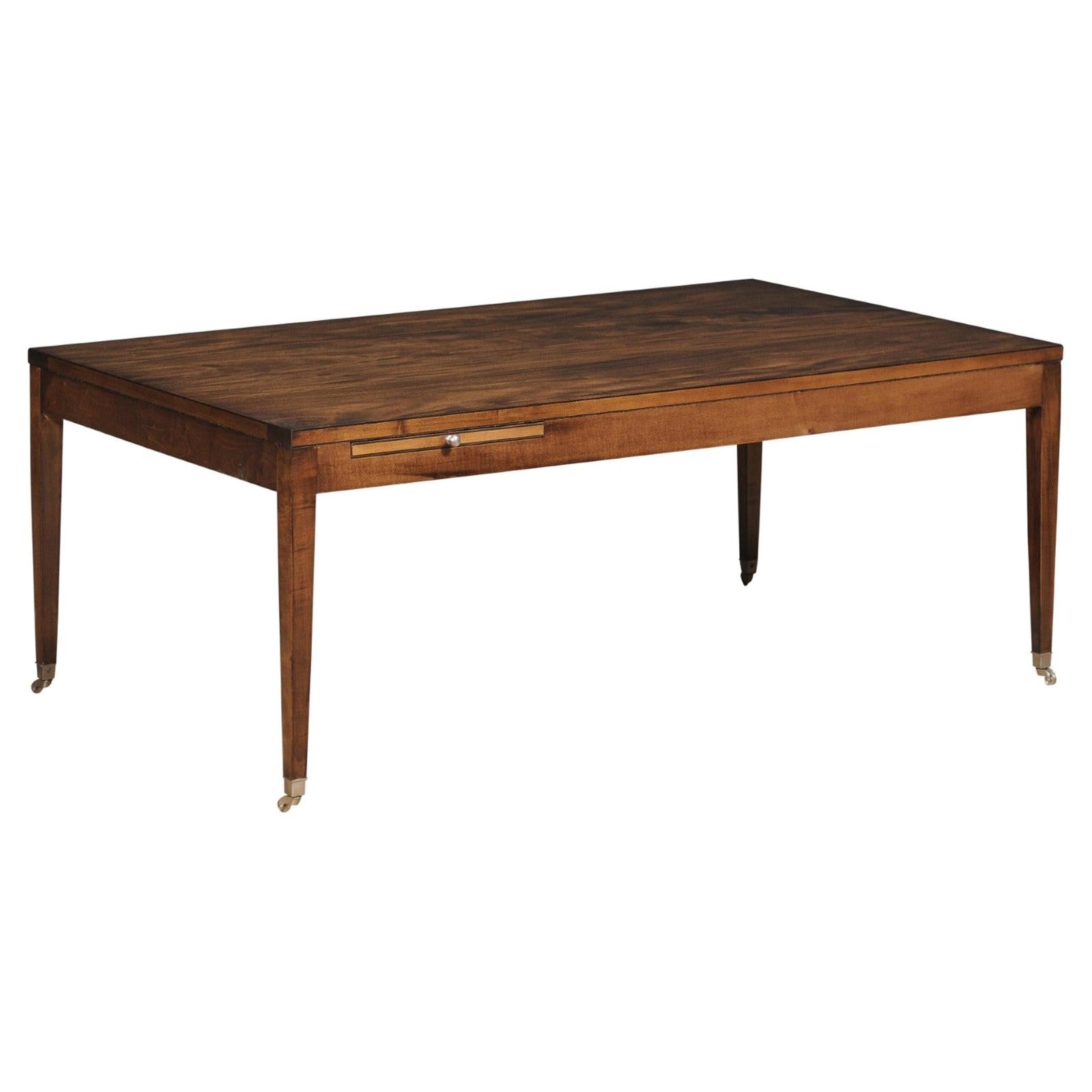Modern Parchment Top Coffee Table For Sale at 1stDibs