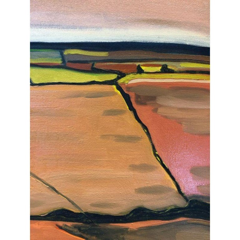 Alexa Roscoe - Rolling Hill No.2 Oil Paint on Canvas, Painting by Alexa ...